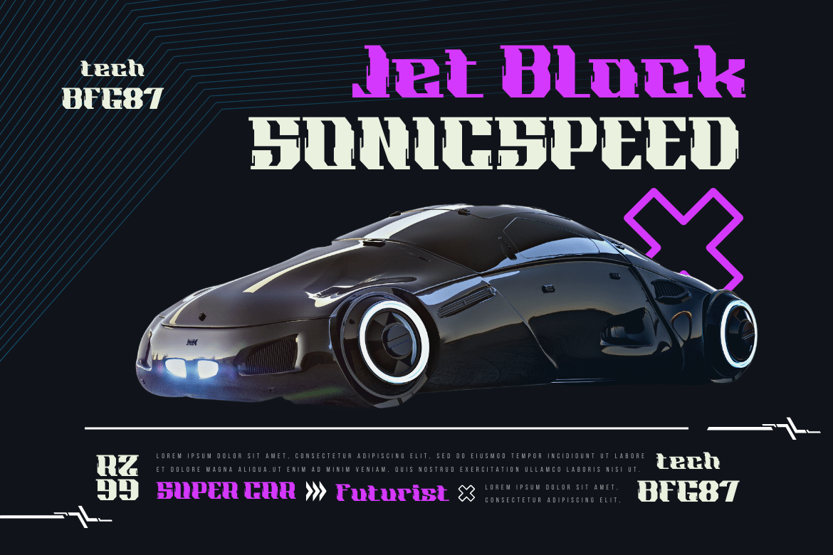 Ghora | Futuristic Font, Fonts | GraphicRiver