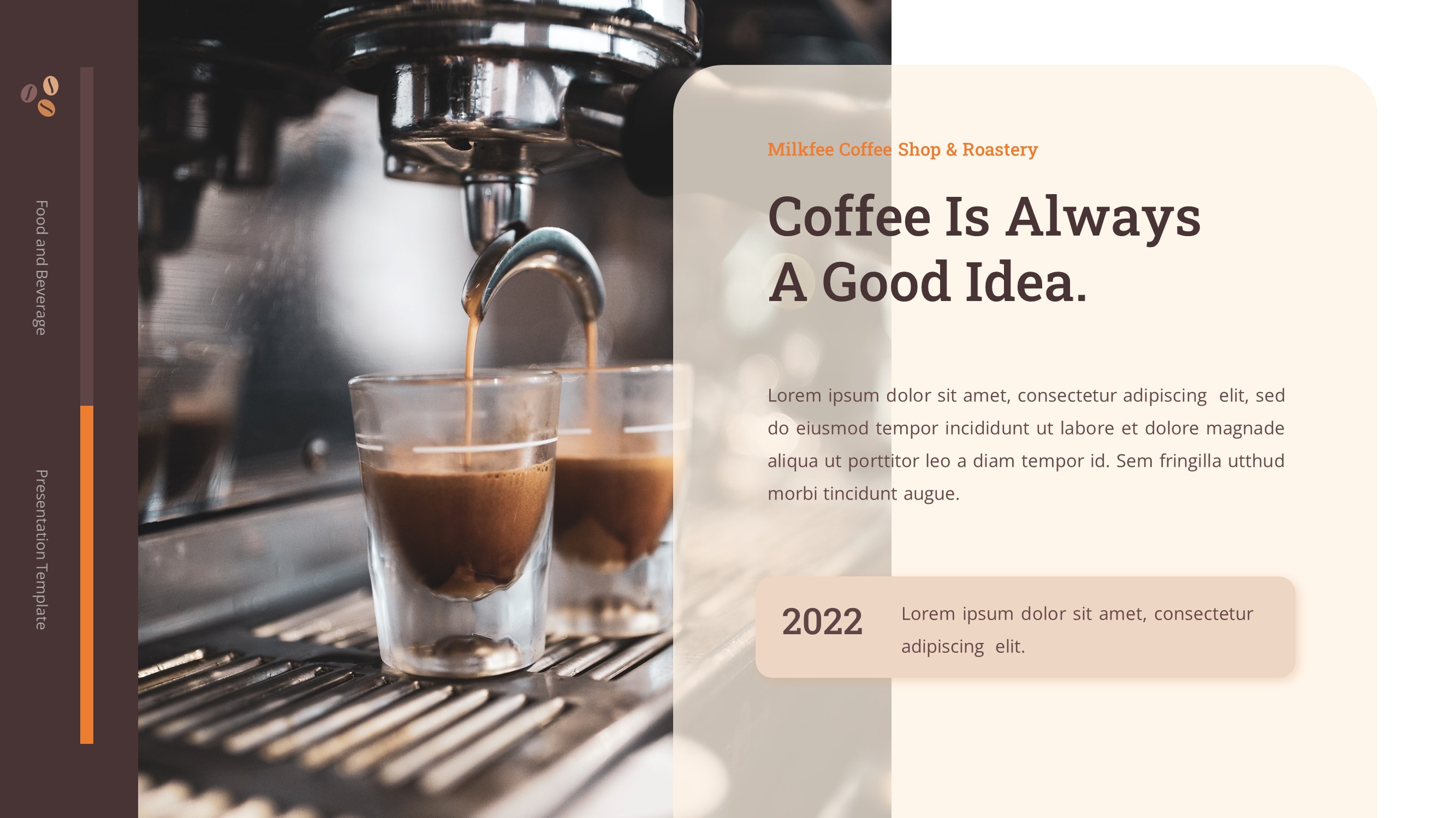 Milkfee – Coffee Shop and Roastery Keynote Template, Presentation Templates