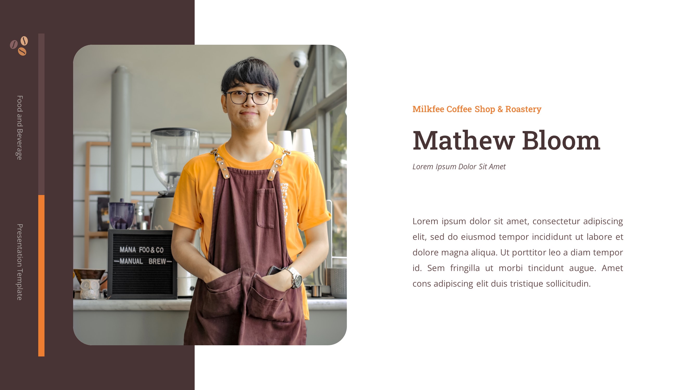 Milkfee – Coffee Shop and Roastery Keynote Template, Presentation Templates