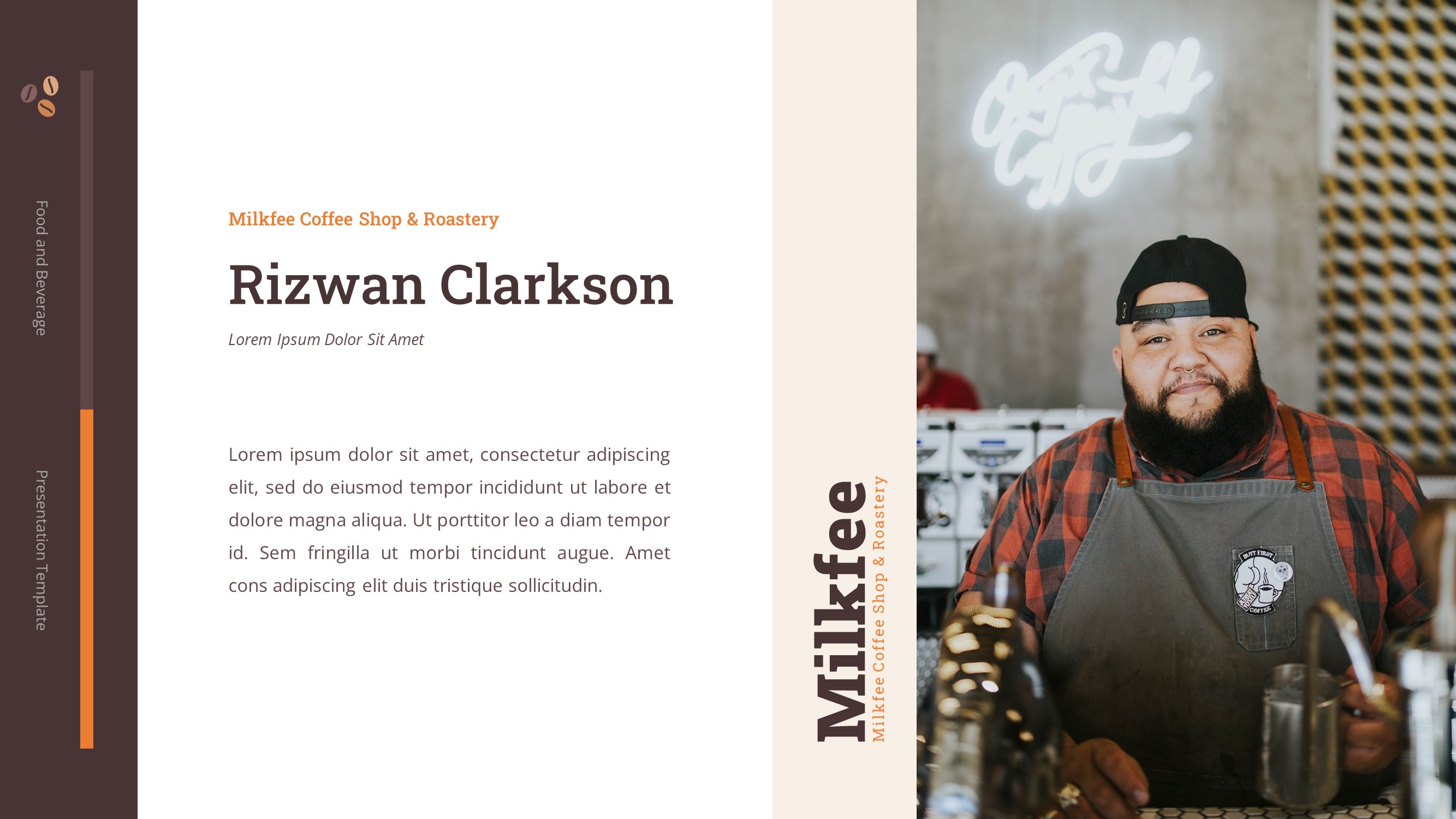 Milkfee – Coffee Shop and Roastery Keynote Template, Presentation Templates