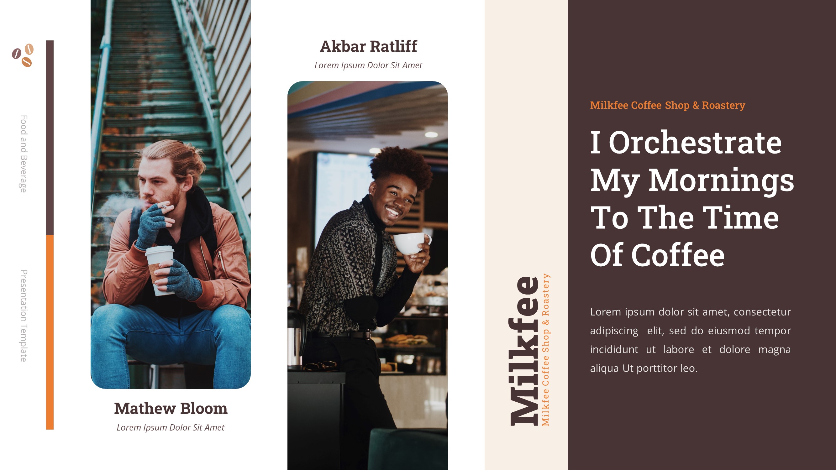 Milkfee – Coffee Shop and Roastery Keynote Template, Presentation Templates