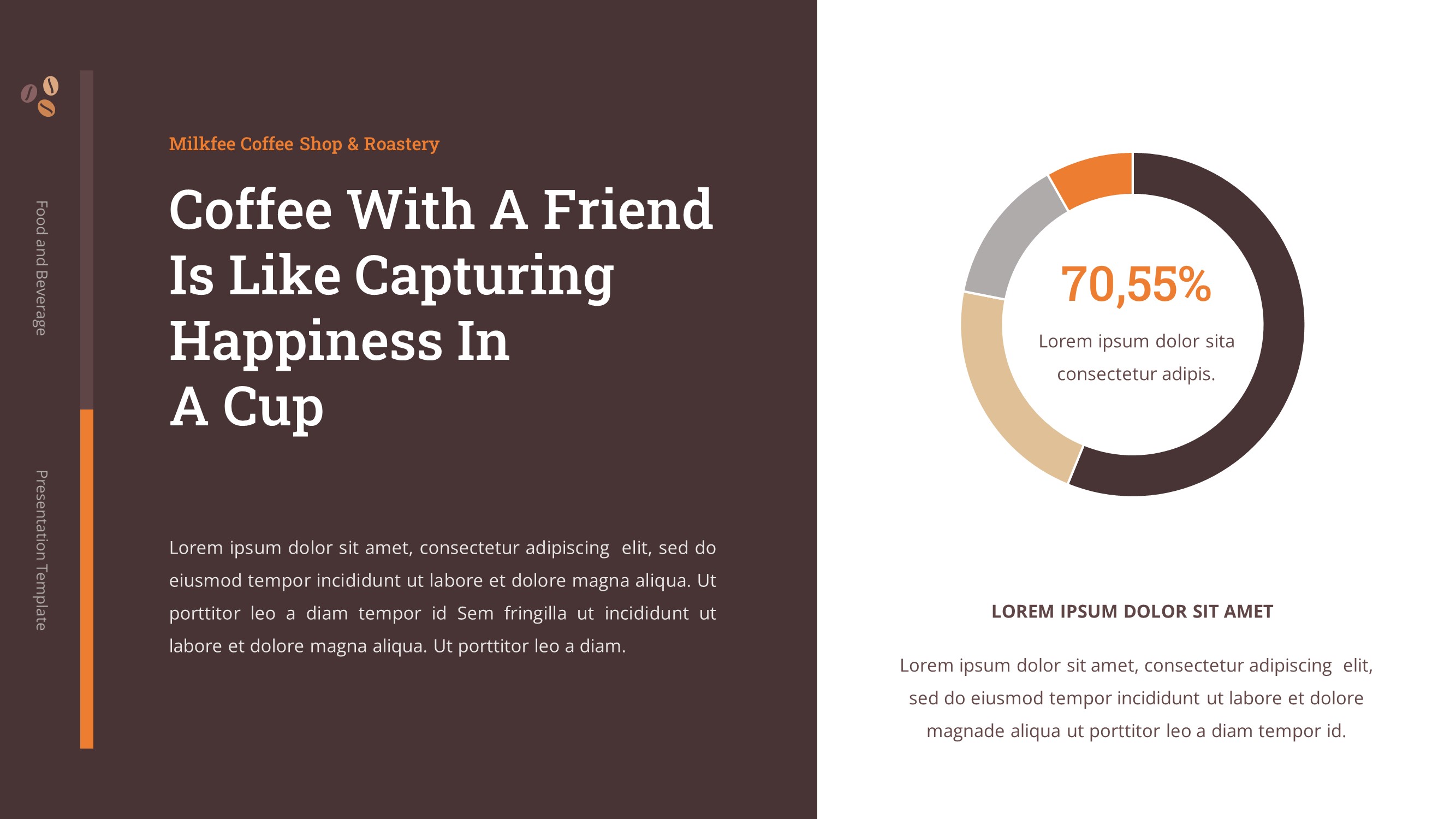 Milkfee – Coffee Shop and Roastery Keynote Template, Presentation Templates