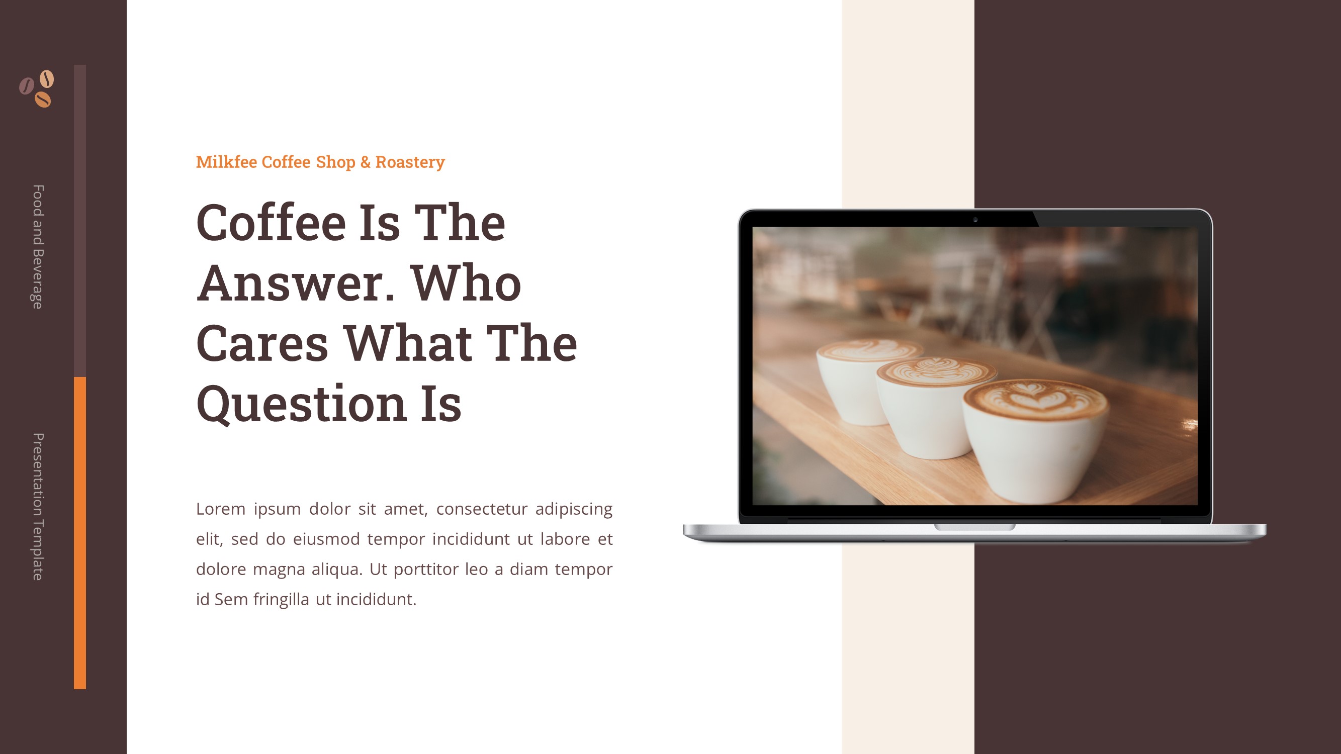 Milkfee – Coffee Shop and Roastery Keynote Template, Presentation Templates