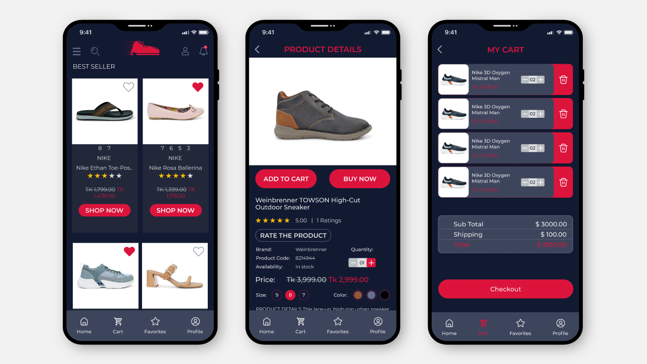 Druto shoes E-commerce Flutter App UI Kit by DrutoSoft | CodeCanyon