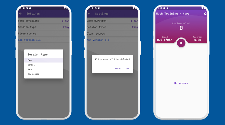 Trener V11 Math Learning And Training App Flutter And Sqlite Android