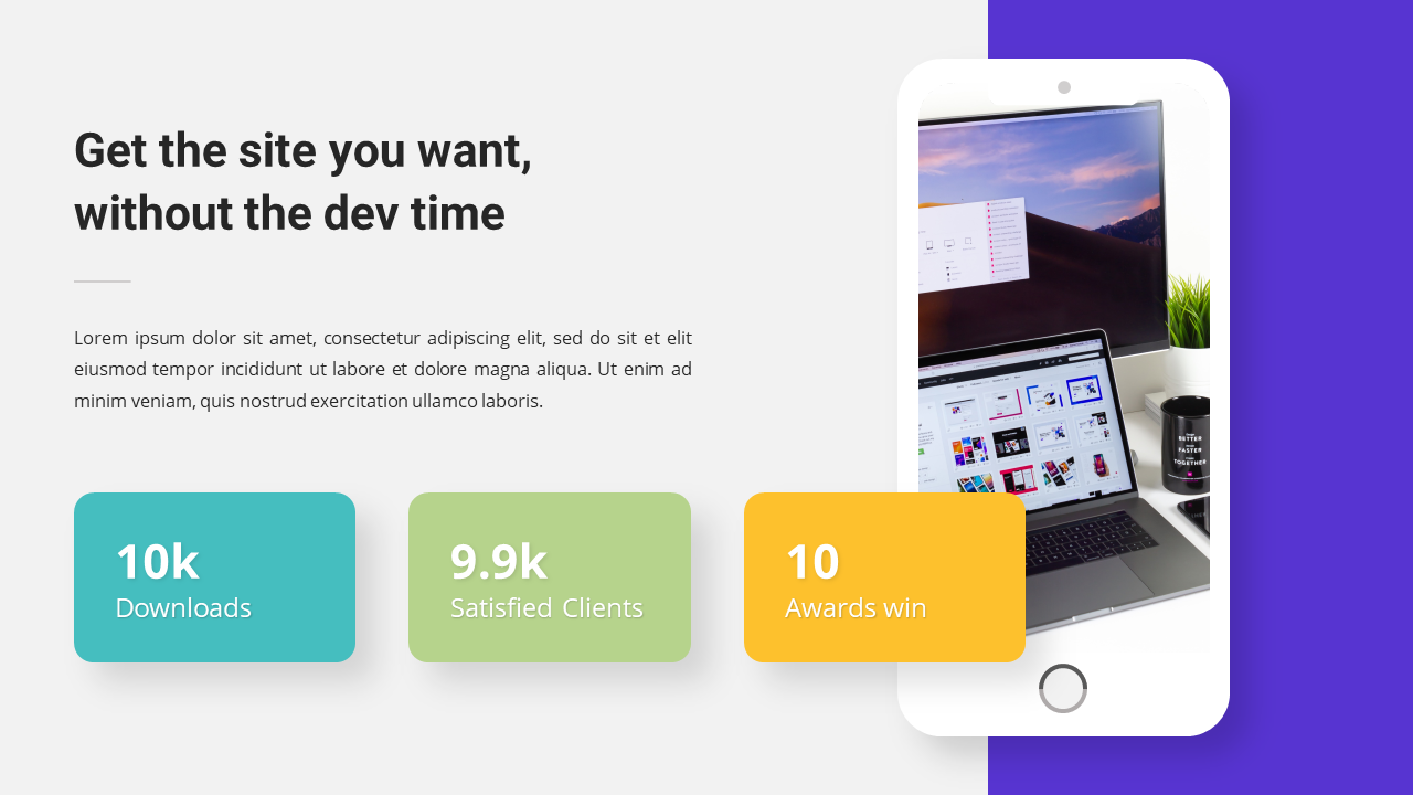 DEVOP – Mobile App Google slide Template, Presentation Templates ...