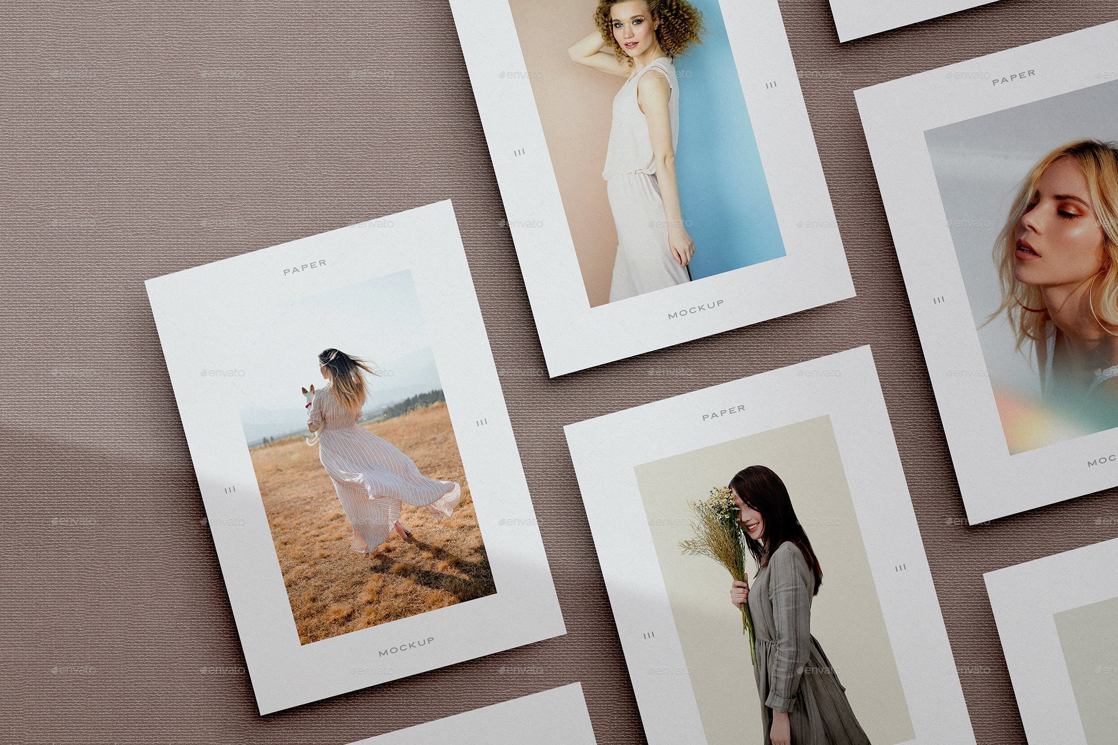 Laid Out Paper Mockup, Graphics | GraphicRiver