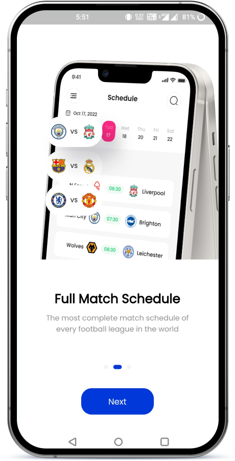 GoScore - FIFA Football Live Score | Fixture, Line-ups, Leagues | Sports Fantasy | Flutter UI ...