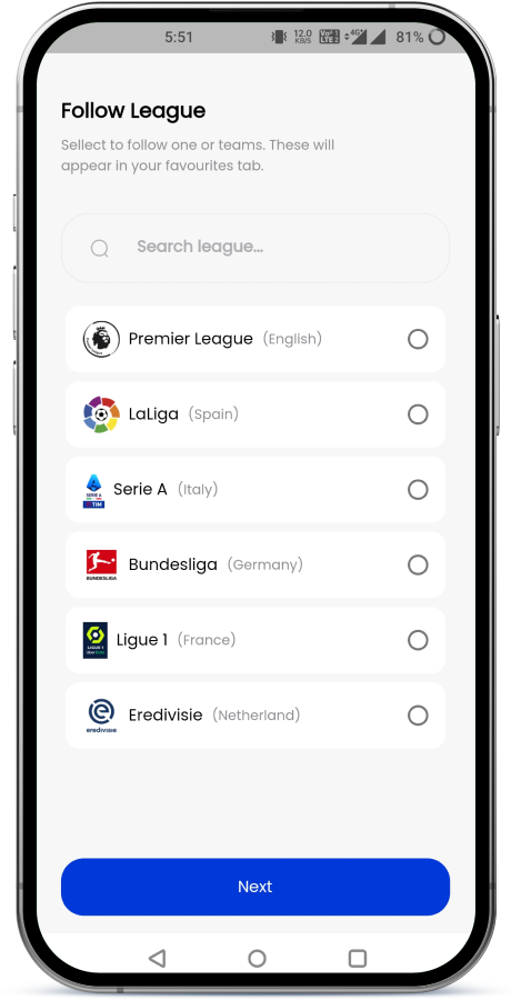 GoScore - FIFA Football Live Score | Fixture, Line-ups, Leagues | Sports Fantasy | Flutter UI ...