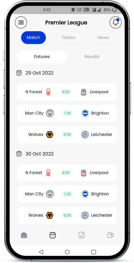 GoScore - FIFA Football Live Score | Fixture, Line-ups, Leagues ...