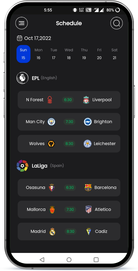 GoScore - FIFA Football Live Score | Fixture, Line-ups, Leagues ...