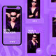 Fashion Purple - Instagram Stories Animated Templates, Web Elements