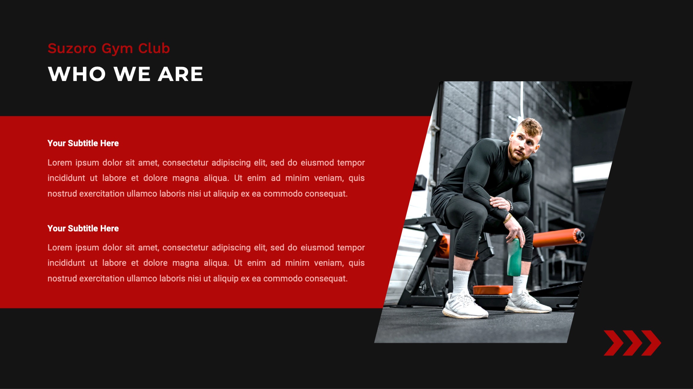 Suzoro – Gym & Fitness Google Slides Template, Presentation Templates