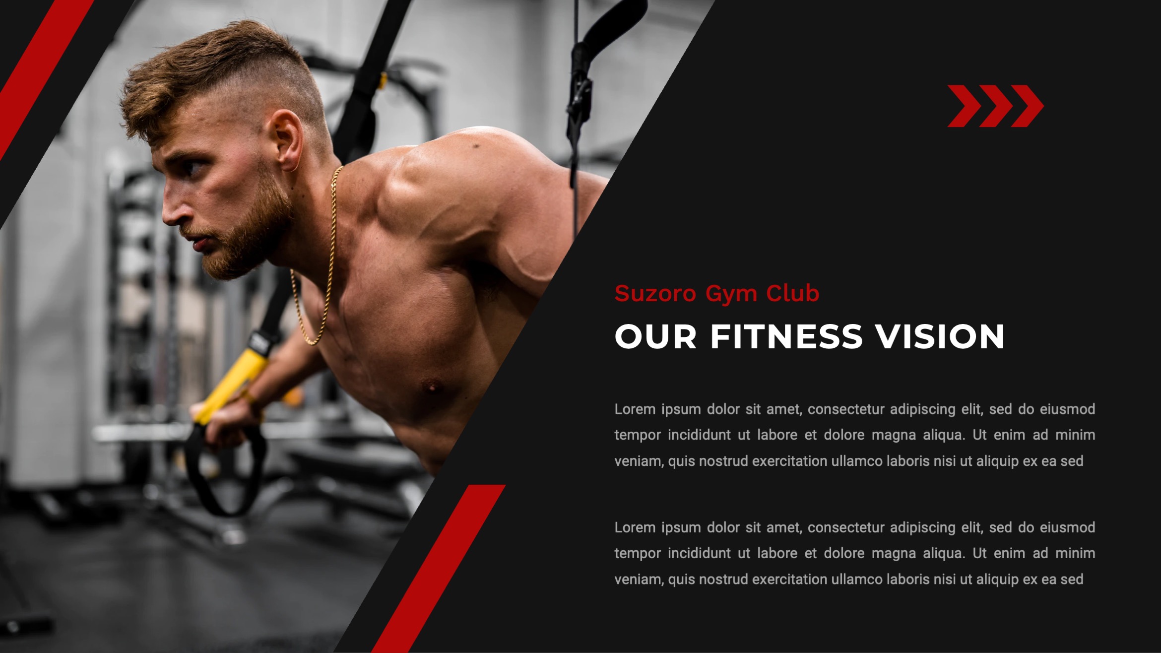 Suzoro – Gym & Fitness Google Slides Template, Presentation Templates