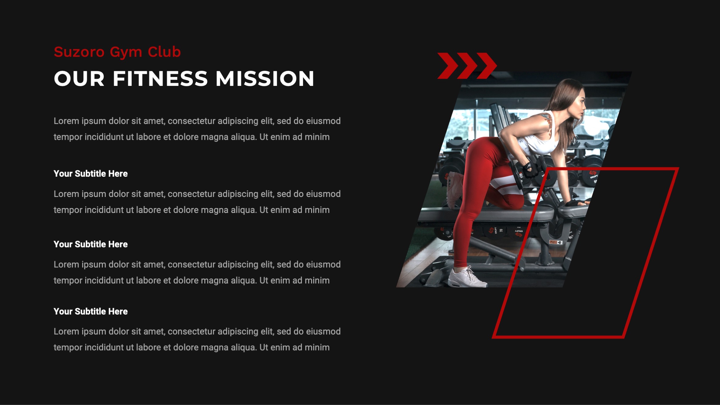 Suzoro – Gym & Fitness Google Slides Template, Presentation Templates