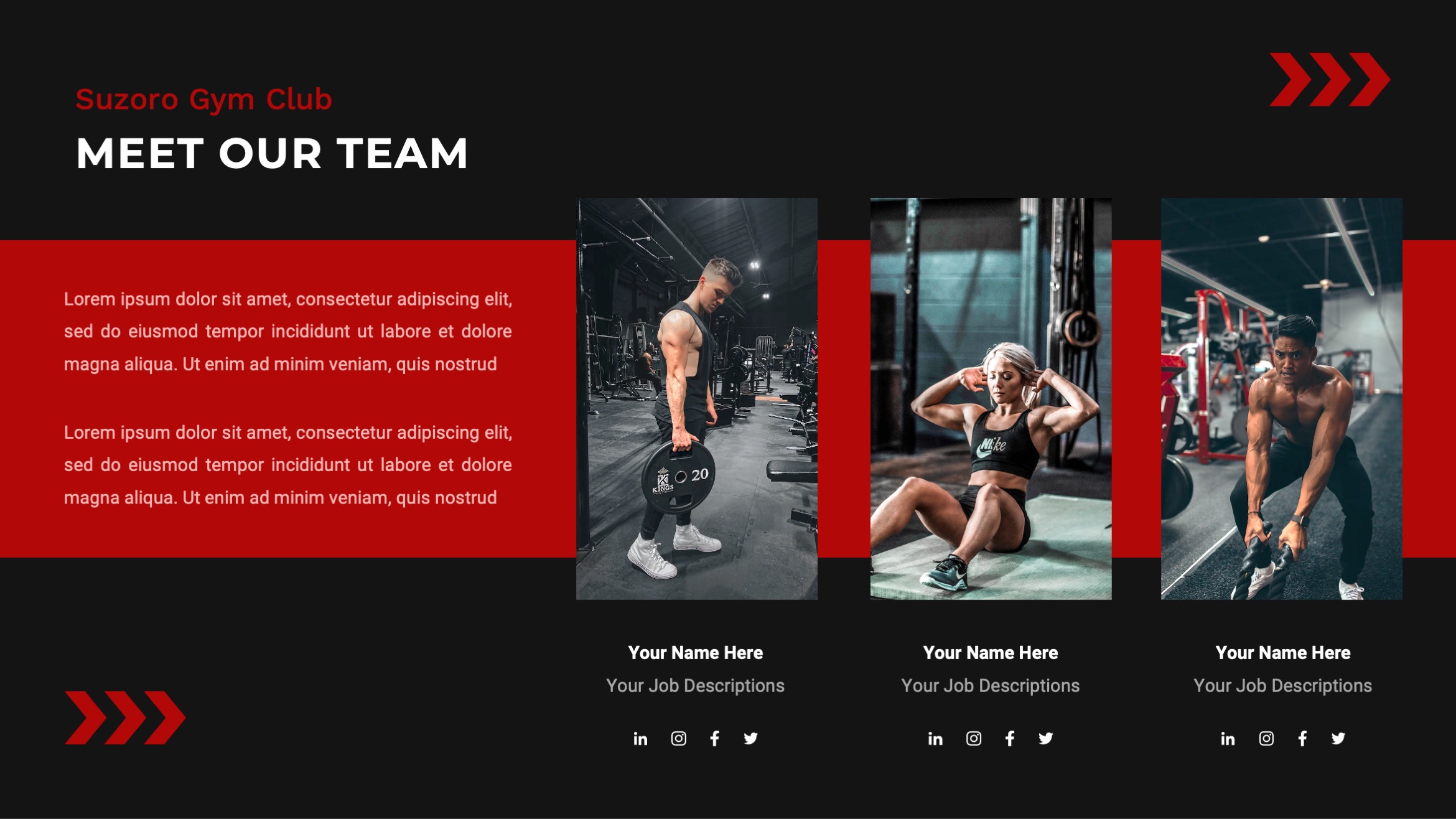 Suzoro – Gym & Fitness Google Slides Template, Presentation Templates