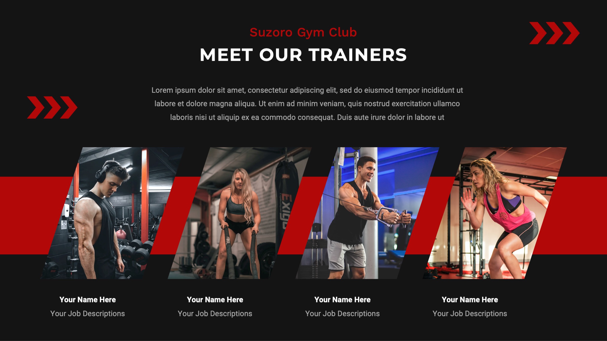 Suzoro – Gym & Fitness Google Slides Template, Presentation Templates