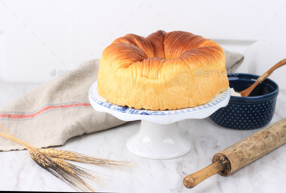 Homemade Wool Roll Bread, Viral Japanese Brioche Shokupan Hokkaido Milk ...