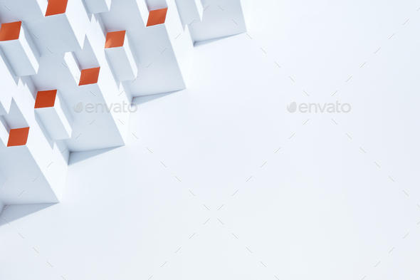 Abstract geometric background with copyspace. Folded paper texture ...