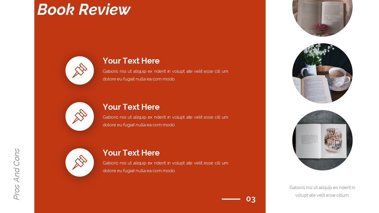 Book Review Content Presentation Powerpoint Template, Presentation ...