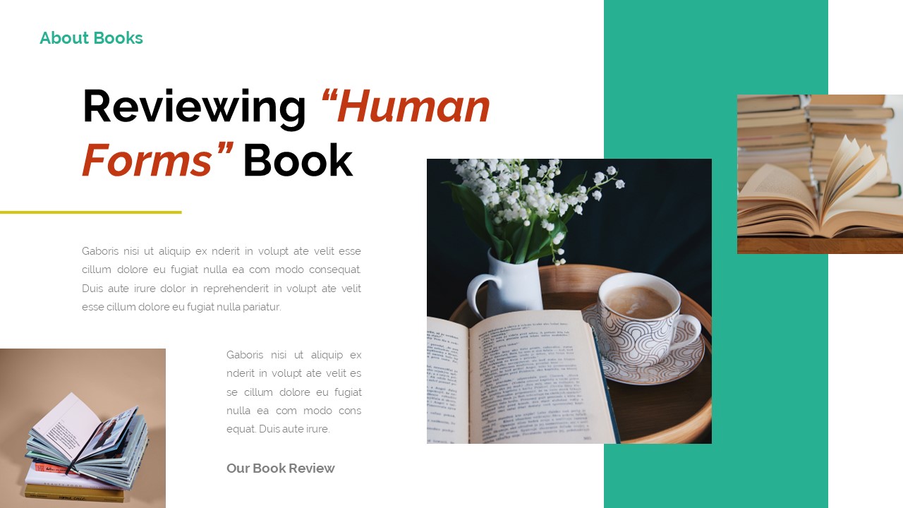 Book Review Content Presentation Powerpoint Template, Presentation ...