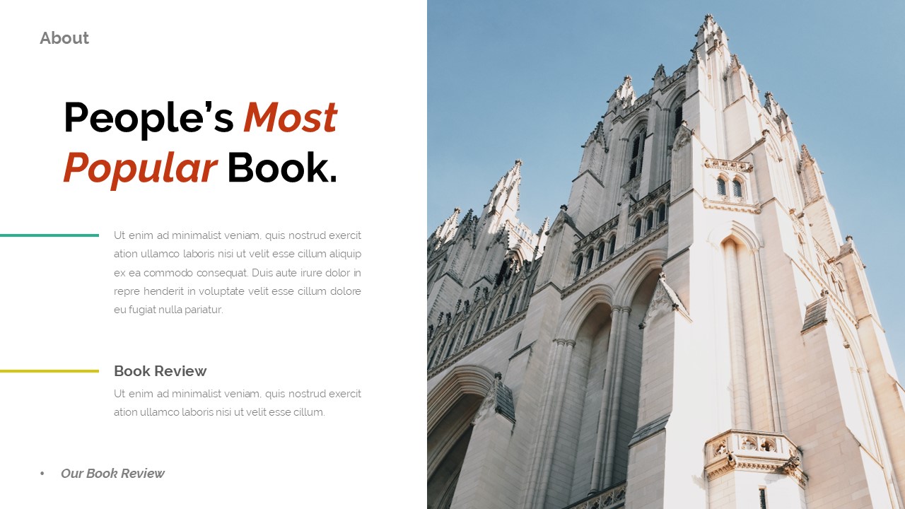 Book Review Content Presentation Powerpoint Template, Presentation ...