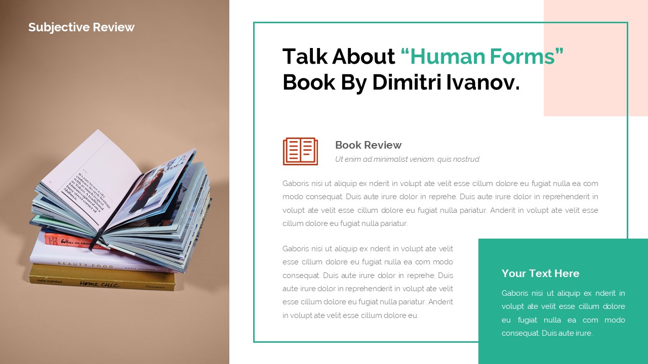 Book Review Content Presentation Powerpoint Template, Presentation ...
