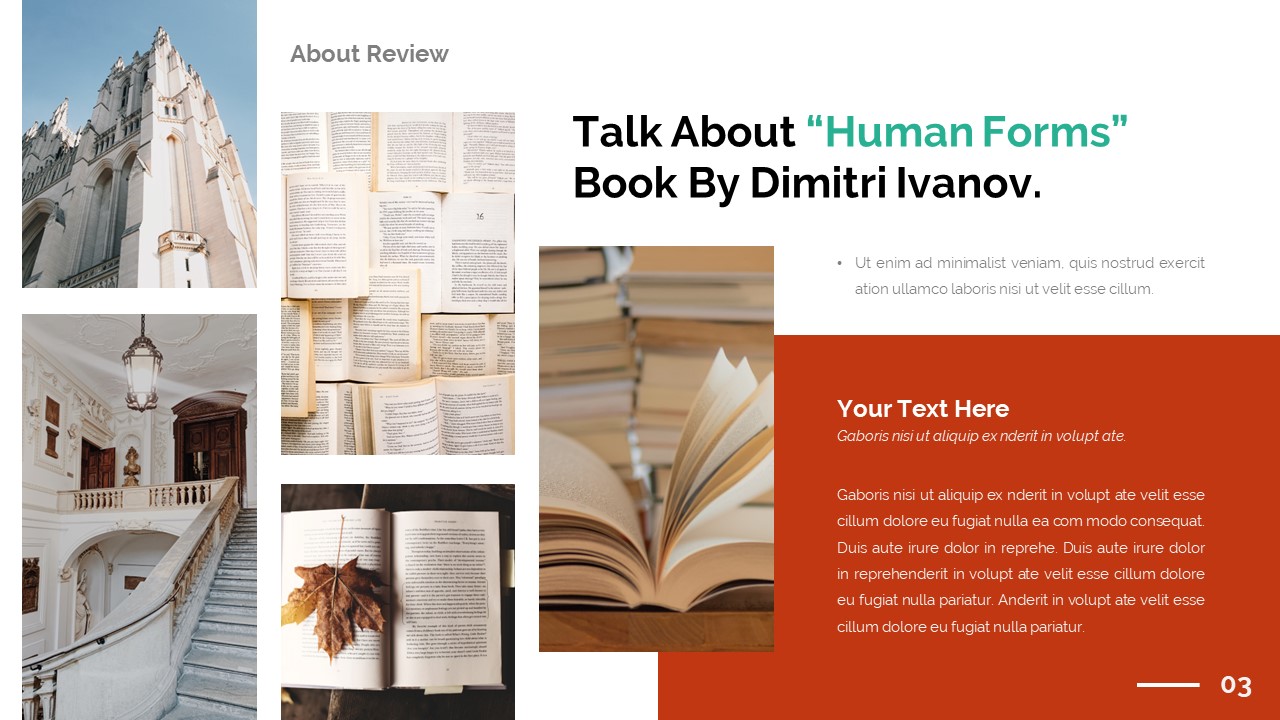 Book Review Content Presentation Powerpoint Template, Presentation ...