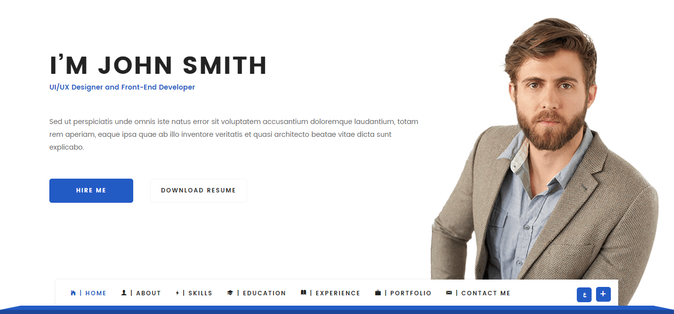 Cvi | Responsive vCard / Resume / CV Template by HananHamdy | ThemeForest