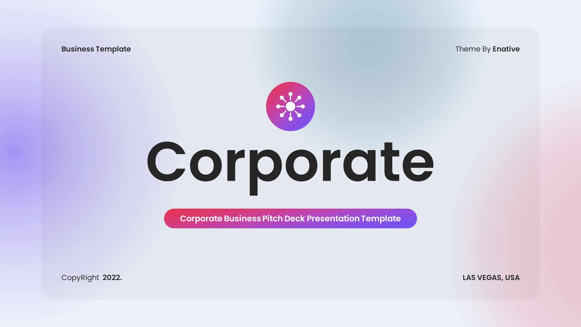 Corporate Business Pitch Deck Google Slides Template, Presentation ...