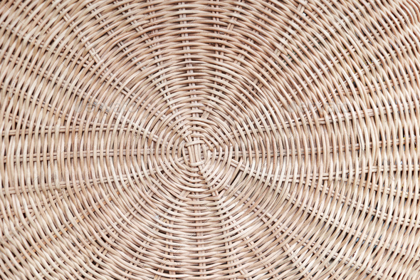 Circular weave rattan pattern, round rattan furniture background light ...