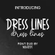 Dress Lines Font, Fonts | GraphicRiver