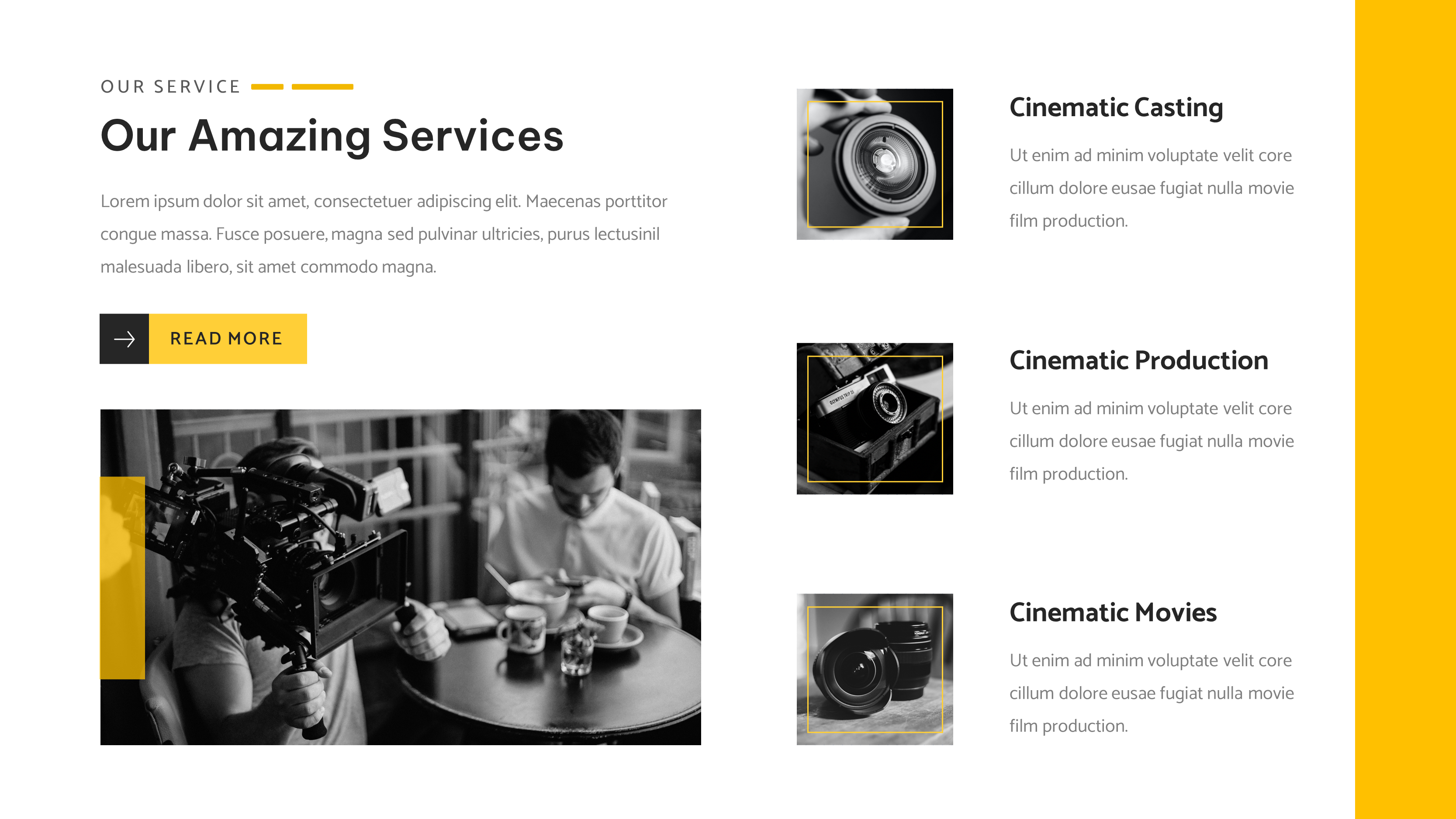 Cinematic - Film Maker and Movie Studio Google Slide Template ...