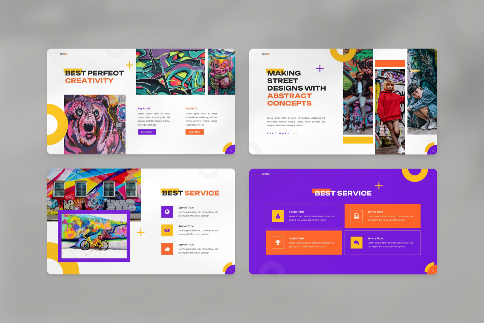 Artzeo - Pop Art Powerpoint Template, Presentation Templates | GraphicRiver