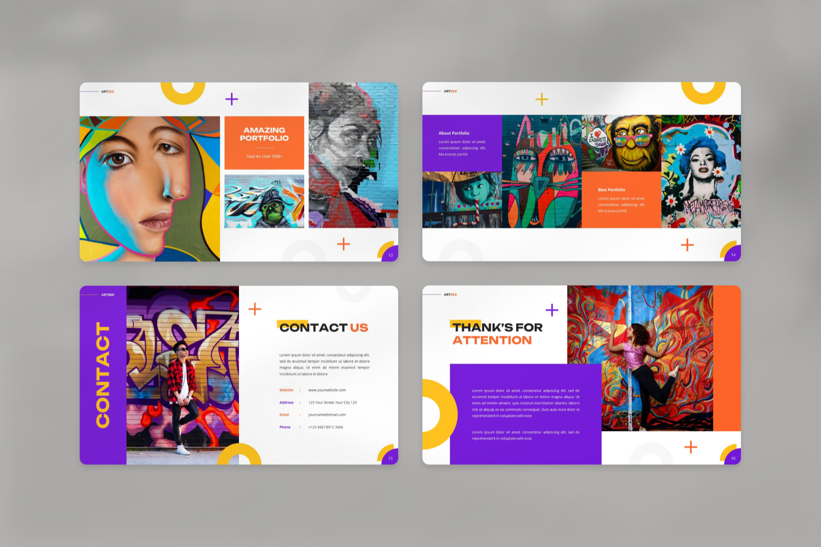 Artzeo - Pop Art Powerpoint Template, Presentation Templates | GraphicRiver