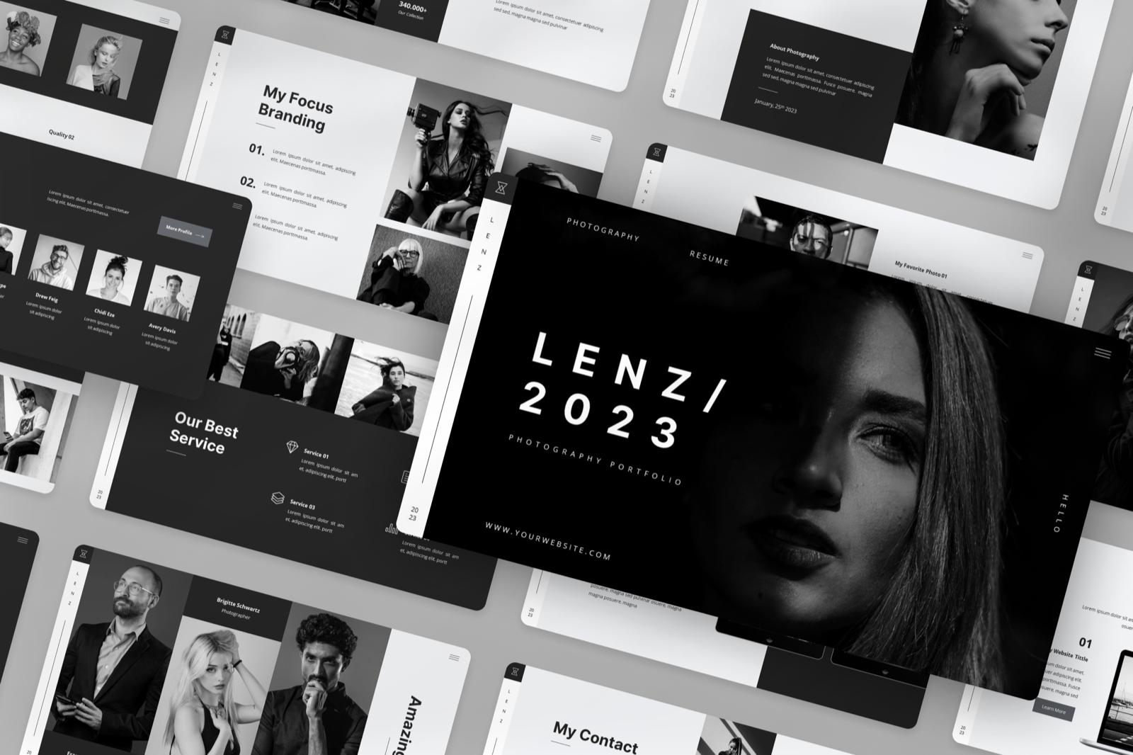 Lenz - Photography Portfolio Keynote Template by SquidPixey | GraphicRiver