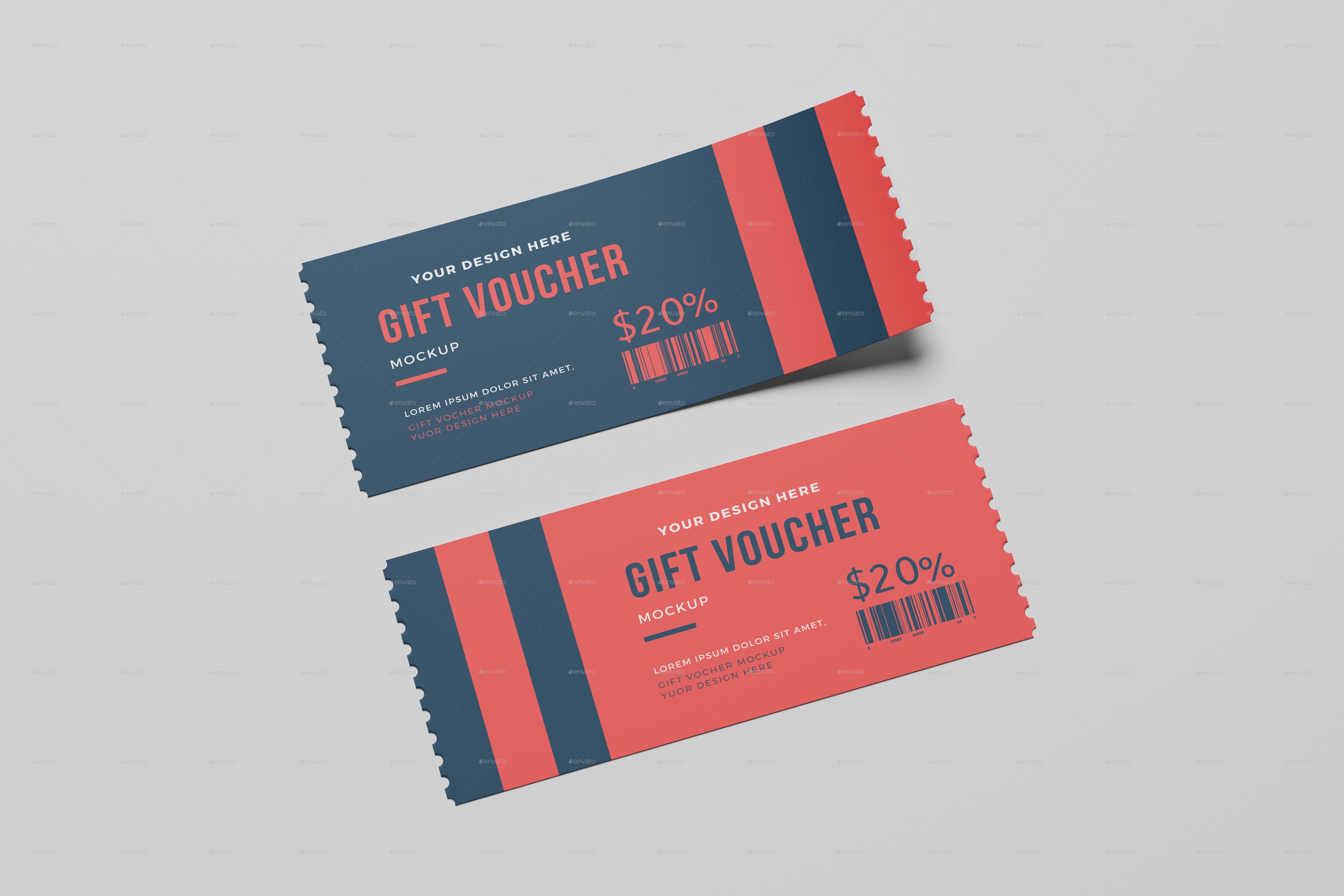 Gift Voucher Mockup, Graphics | GraphicRiver