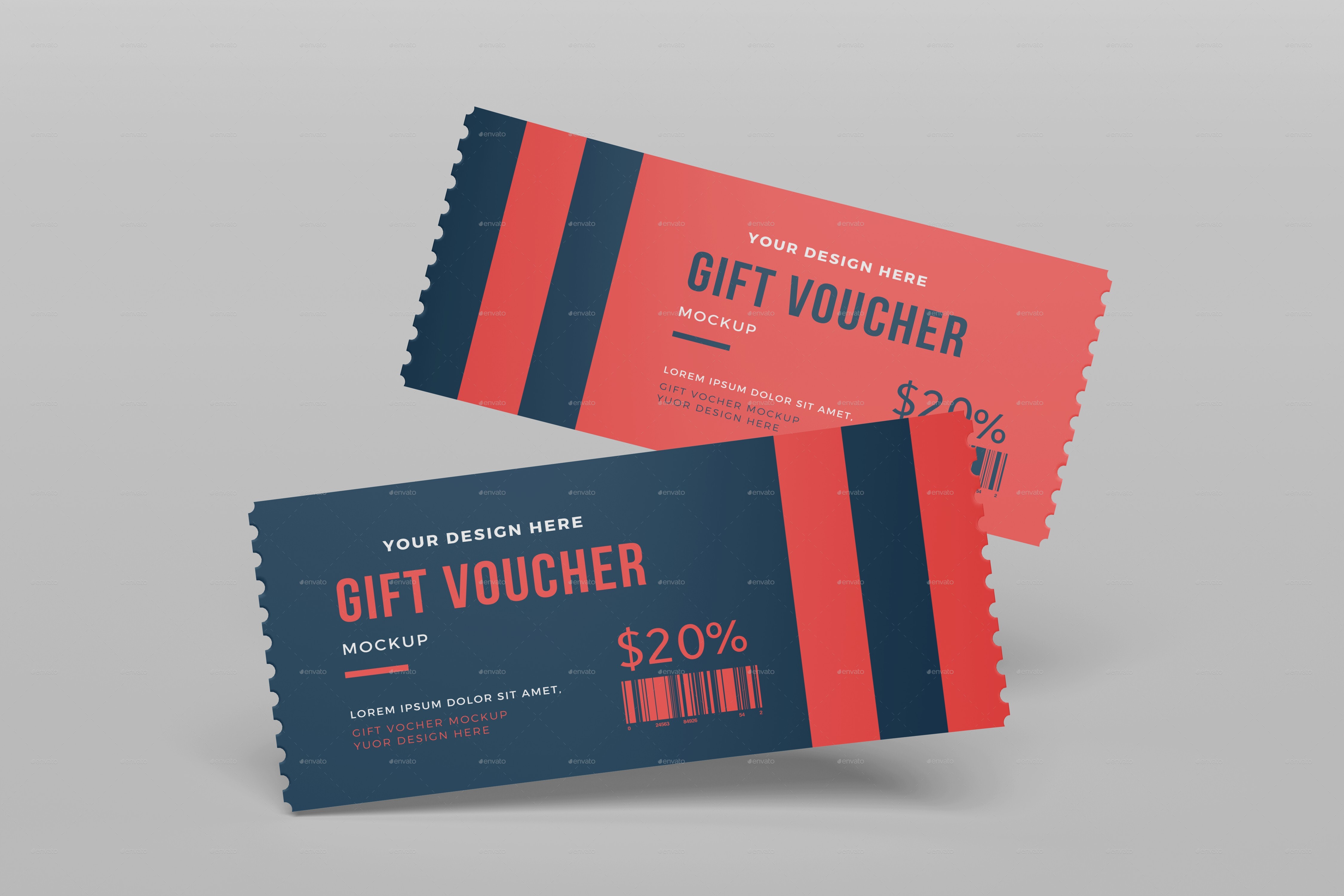 Gift Voucher Mockup, Graphics | GraphicRiver