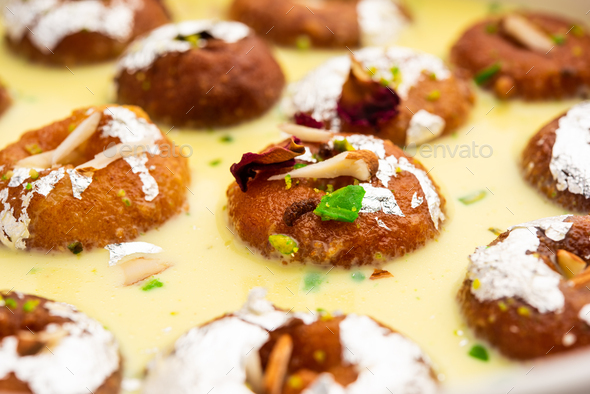 Rasbali is a traditional Indian sweet made from chhena or cottage ...