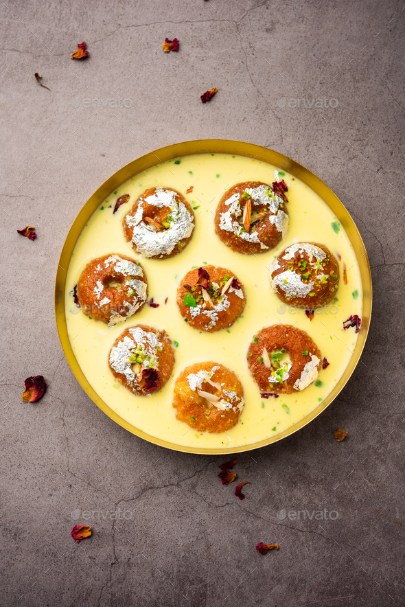 Rasbali is a traditional Indian sweet made from chhena or cottage ...