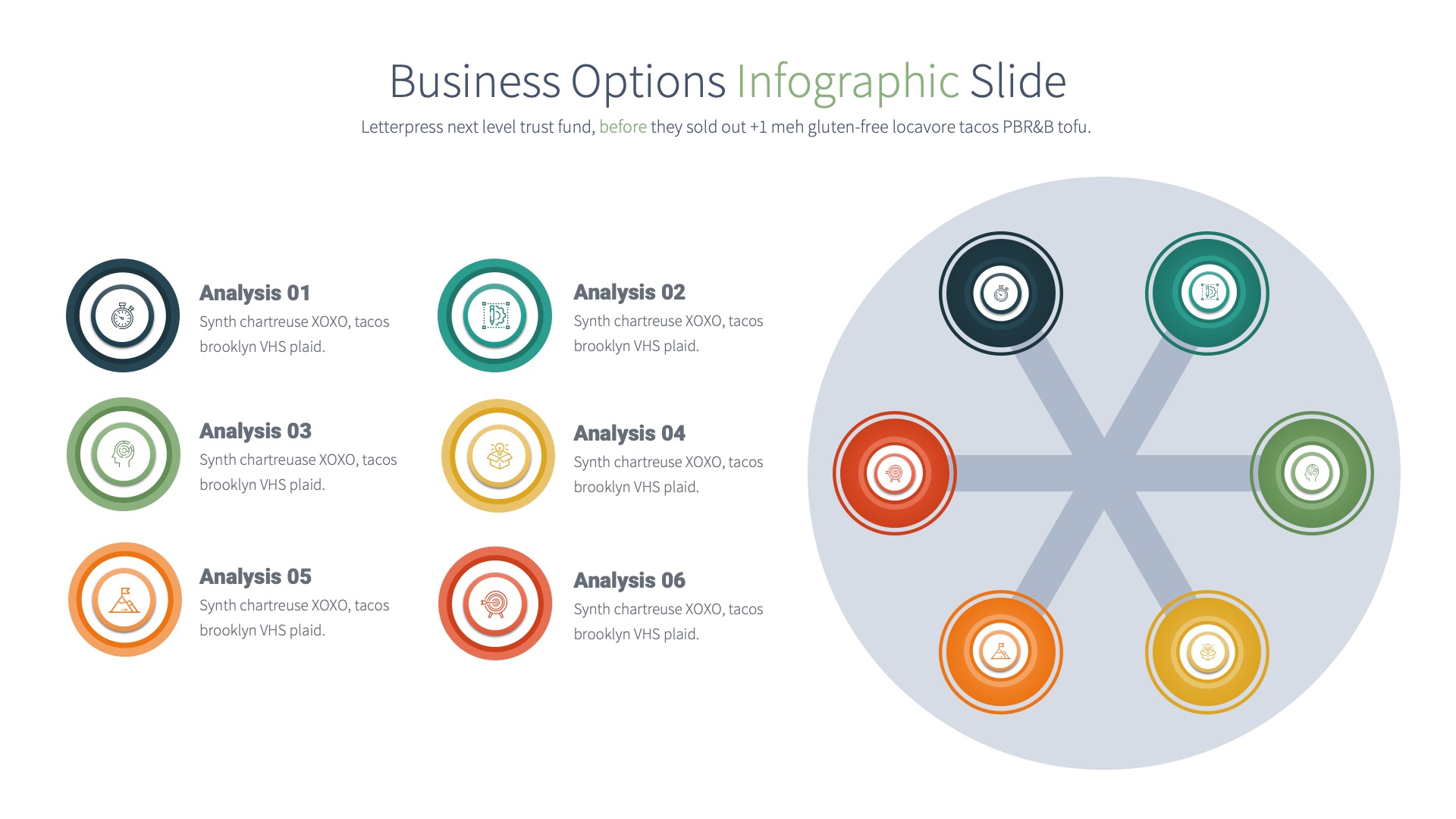 Business Options - PowerPoint Infographics Slides, Presentation Templates
