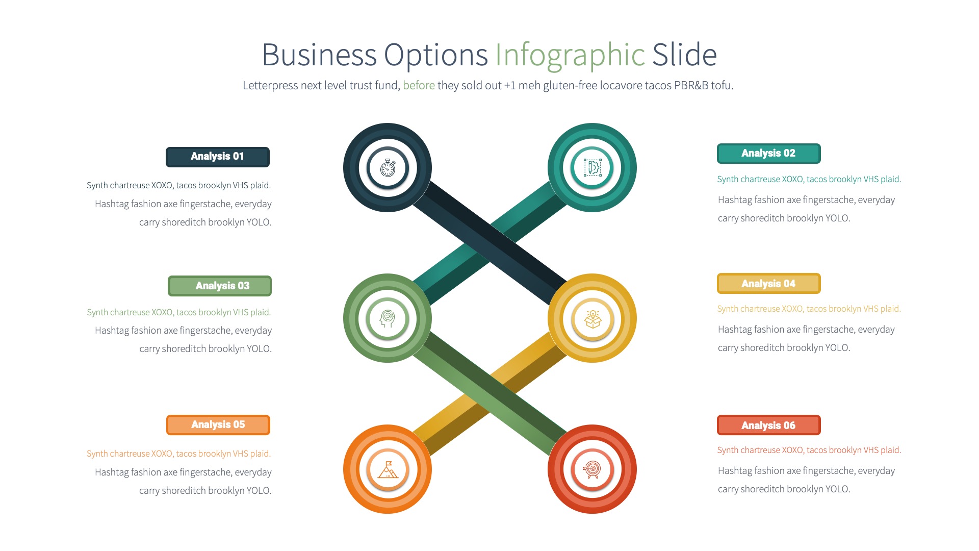 Business Options - PowerPoint Infographics Slides, Presentation Templates