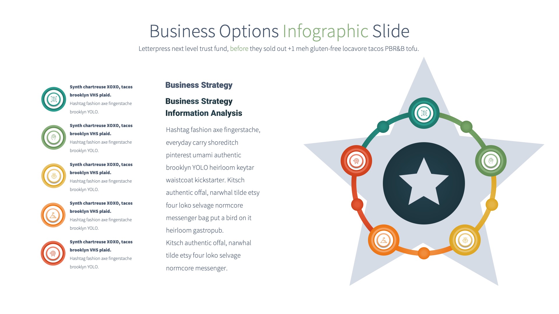 Business Options - PowerPoint Infographics Slides, Presentation Templates