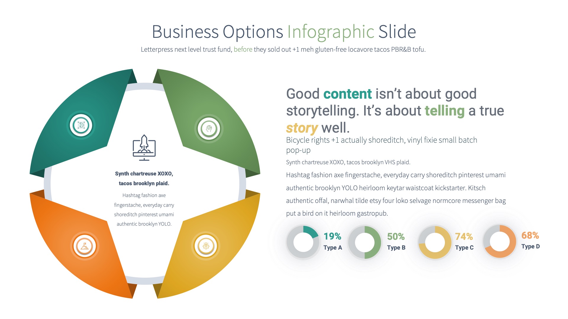 Business Options - PowerPoint Infographics Slides, Presentation Templates