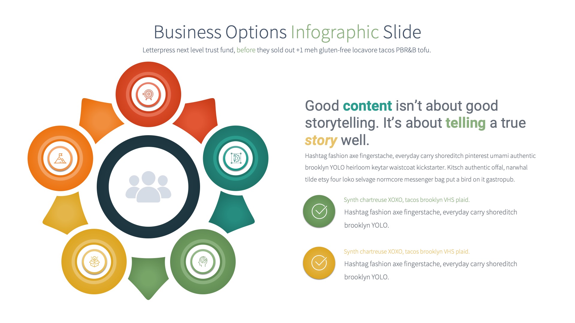 Business Options - PowerPoint Infographics Slides, Presentation Templates