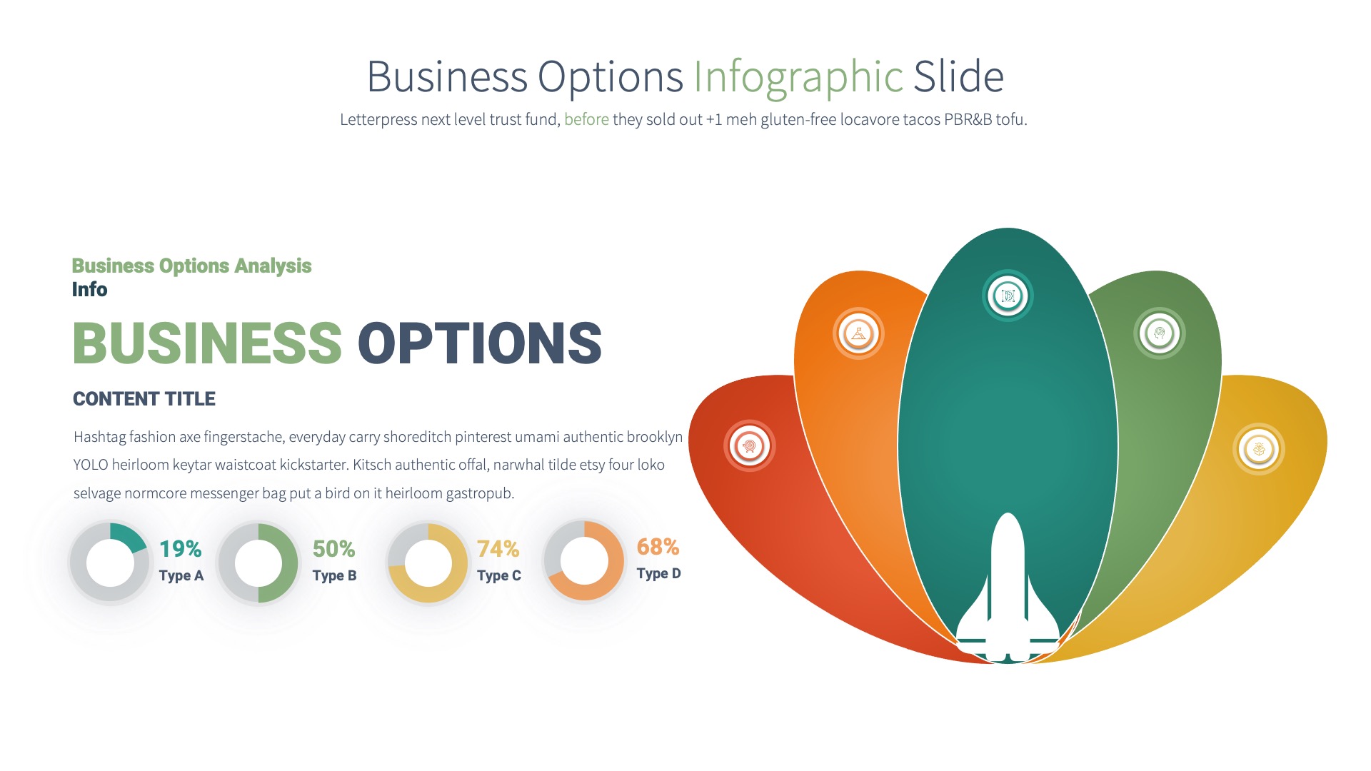 Business Options - PowerPoint Infographics Slides, Presentation Templates