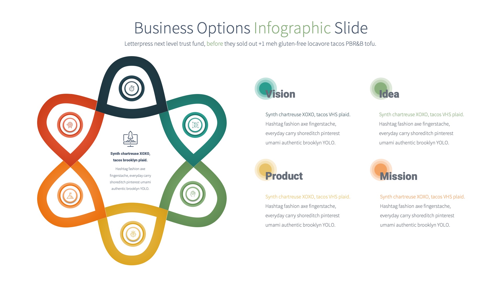 Business Options - PowerPoint Infographics Slides, Presentation Templates
