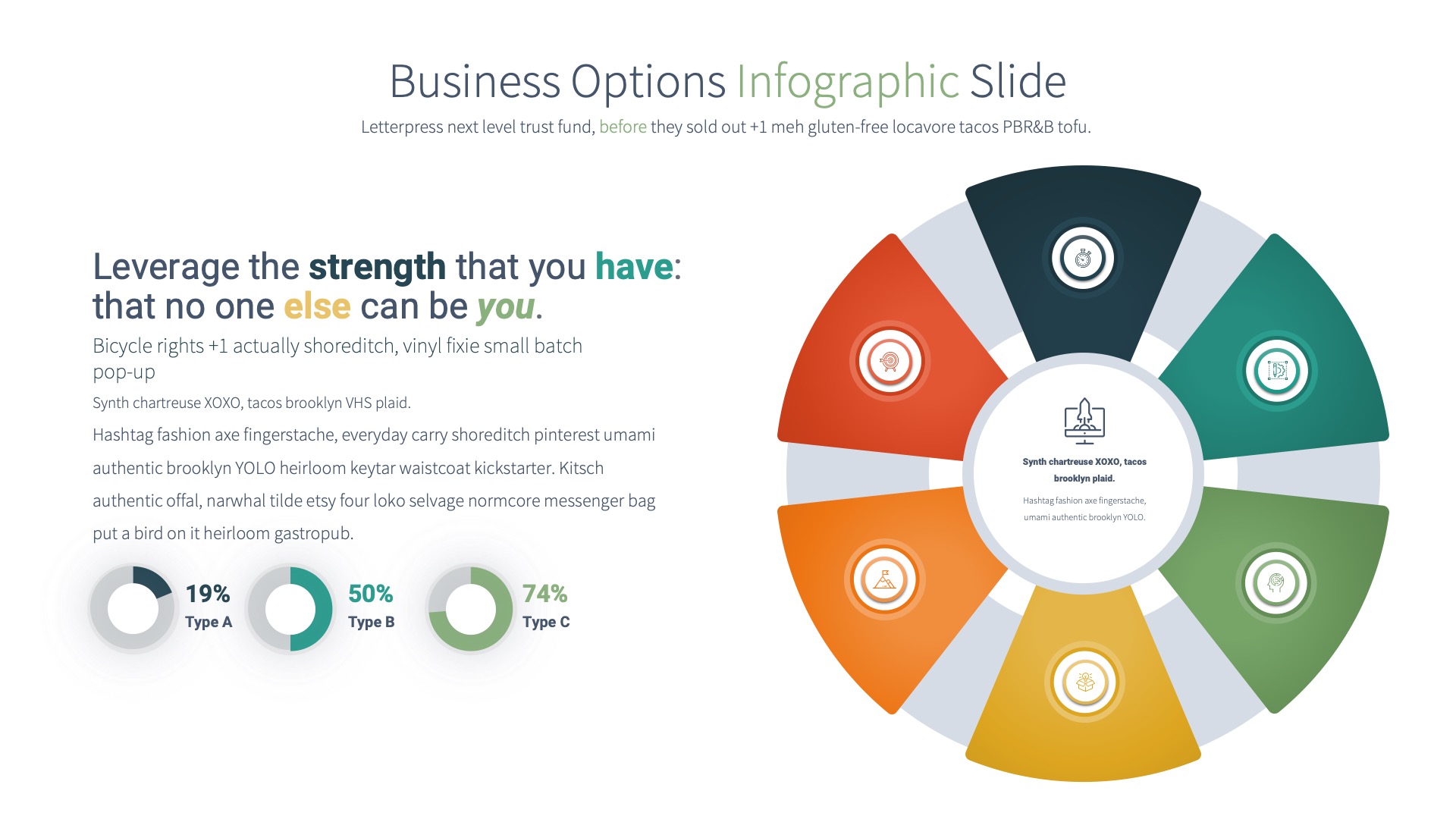 Business Options - PowerPoint Infographics Slides, Presentation Templates
