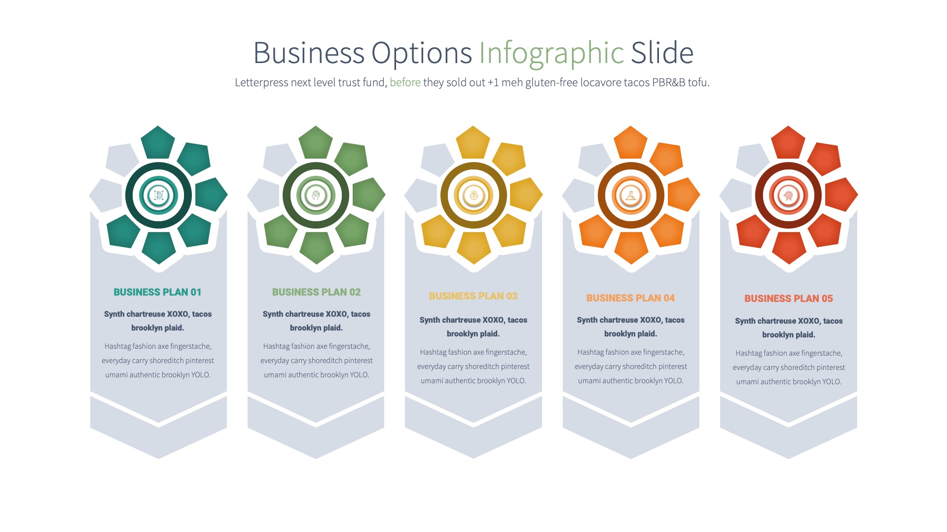 Business Options - PowerPoint Infographics Slides, Presentation Templates