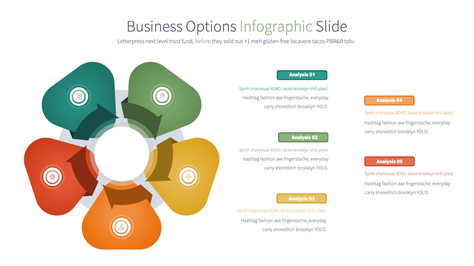 Business Options - PowerPoint Infographics Slides, Presentation Templates